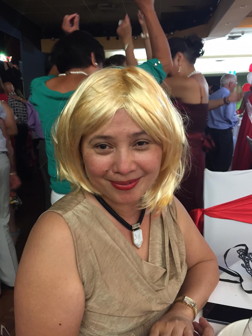 Ethel Mendiola dressed as Marilyn Monroe won in impersonation competition at Wollonggong NSW