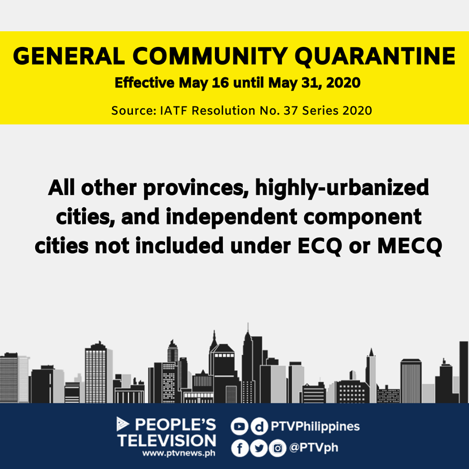 Allowed and Not Allowed under ECQ, MECQ and GCQ - Eastern Visayas ...