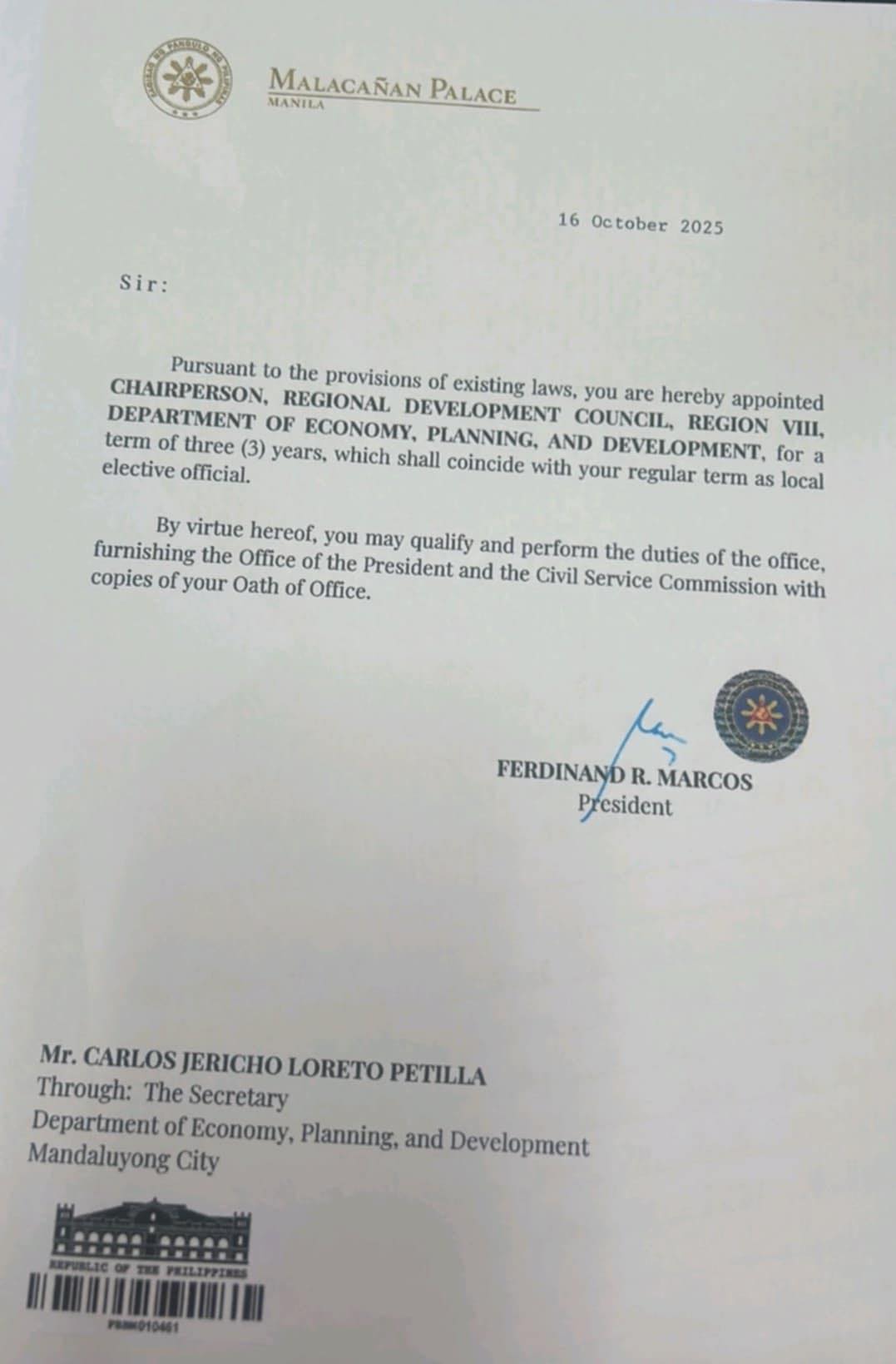 Governor Carlos Jericho “Icot” Petilla Appointed as New Chairperson of ...