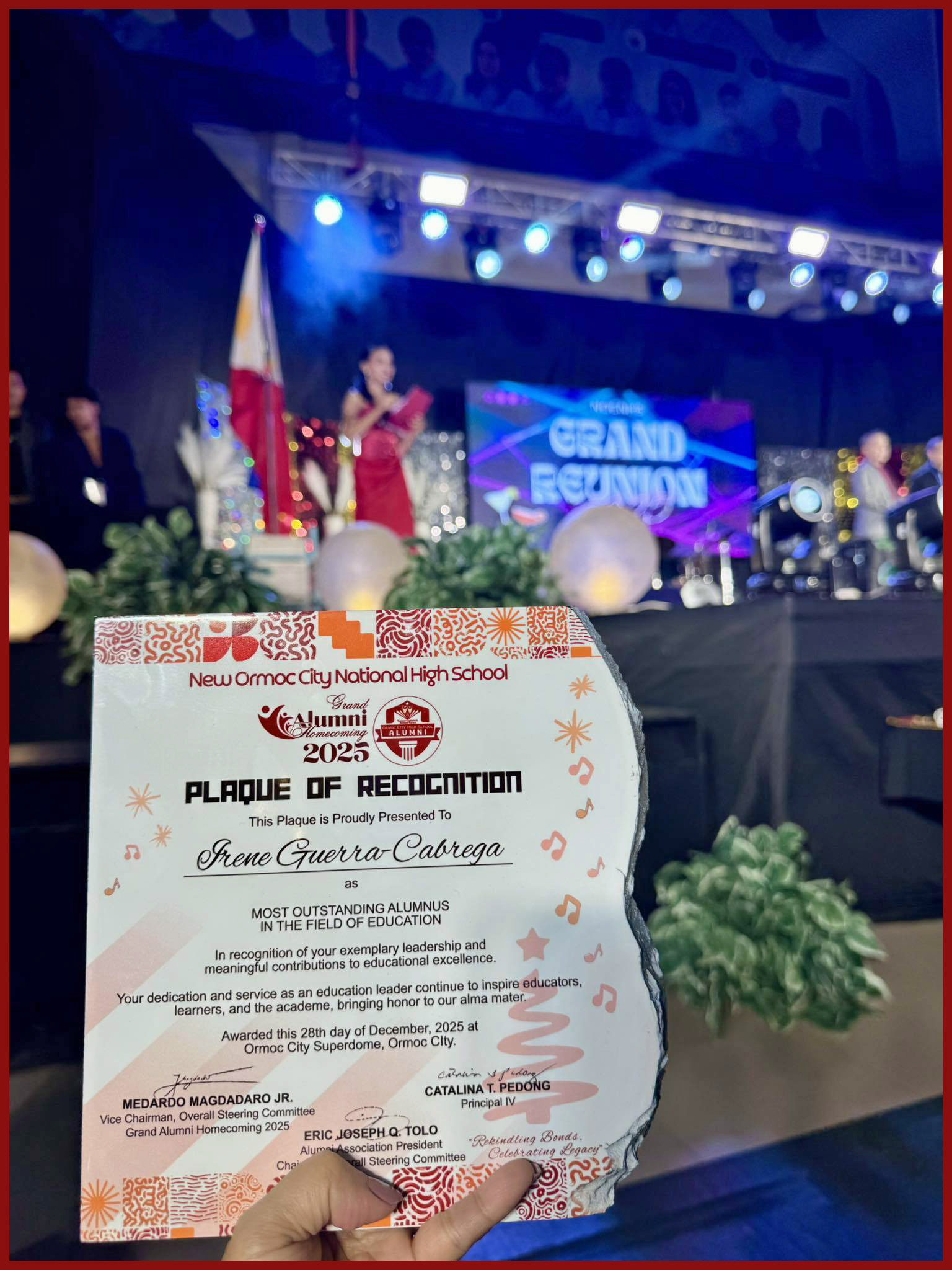 Irene Guerra Cabrega Named Most Outstanding Alumnus in Education at ...